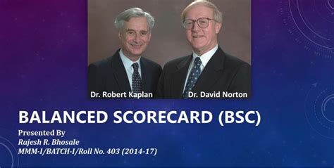 Balanced Scorecard To Evaluate Strategic Management