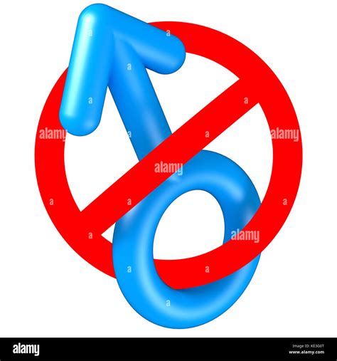 Red Prohibition Sign Crossed Man Symbol Isolated On White 3d