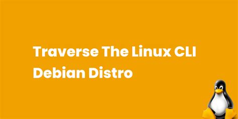 Traverse The Linux Cli Debian Distribution Dev Community