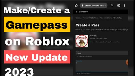 How To Create A Gamepass In Roblox 2024 Xbox Bobby Nicoli