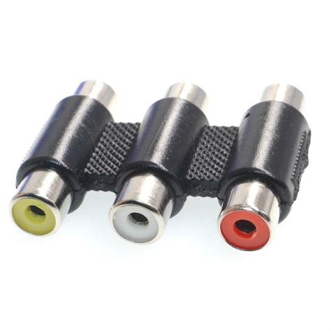 К телевизору 3 RCA AV-соединитель Mini 3 RCA Разъем RCA Адаптер RCA AV ...