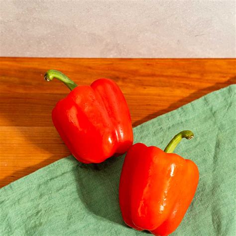 Organic Red Bell Peppers 2 Count Smith Brothers Local Milk