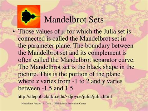 Ppt Mandelbrot Fractals Powerpoint Presentation Free Download Id5122351