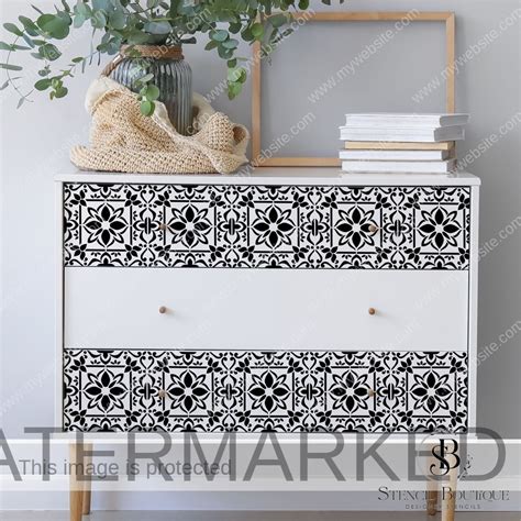Sami Turkish Tile Stencil Stencil Boutique