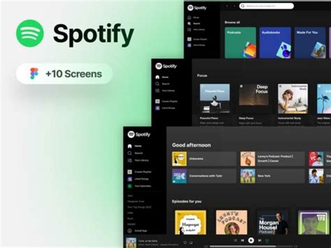 Spotify Ui Kit For Figma 2023 Freebiesbug