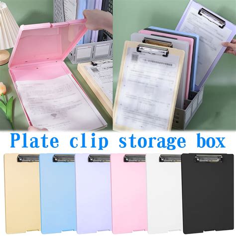 Hbbkvi Folder Writing Pad Test Paper Storage Box Multifunctional File