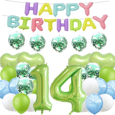 Sweet 14th Birthday Balloon 14th Birthday Decorations Happy 14th