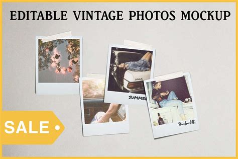 Nice Polaroid Mockup Psd Templates Mockuptree