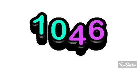 1046 Number Animated  Logo Designs