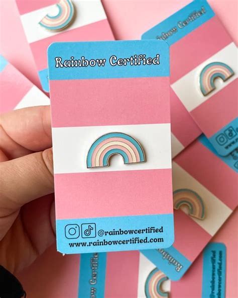 Rainbow Certified Transgender Rainbow Pin