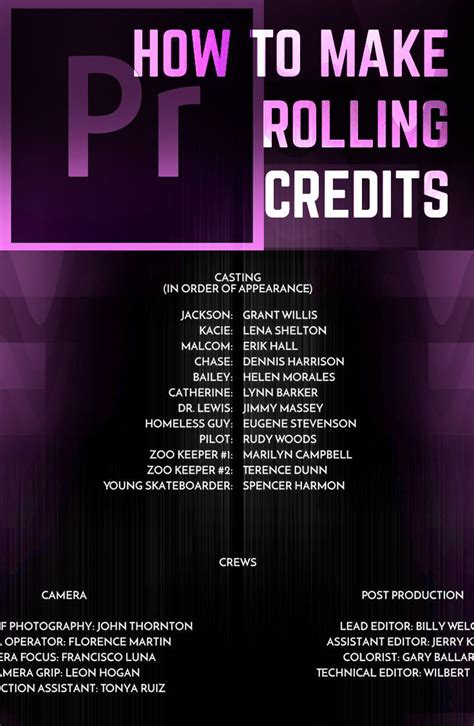 Create Smooth Beautiful Rolling Credits In Premiere Pro CC Premiere Pro Tutorials Premiere