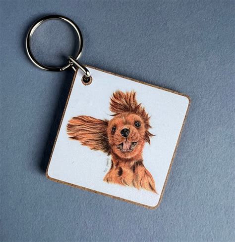 Cocker Spaniel Key Ring L Earnshaw Artist