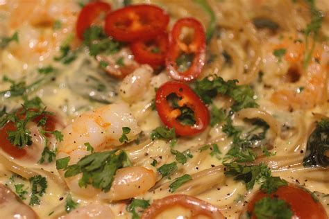 Creamy Garlic Chilli Prawns • Gestational Diabetes Uk