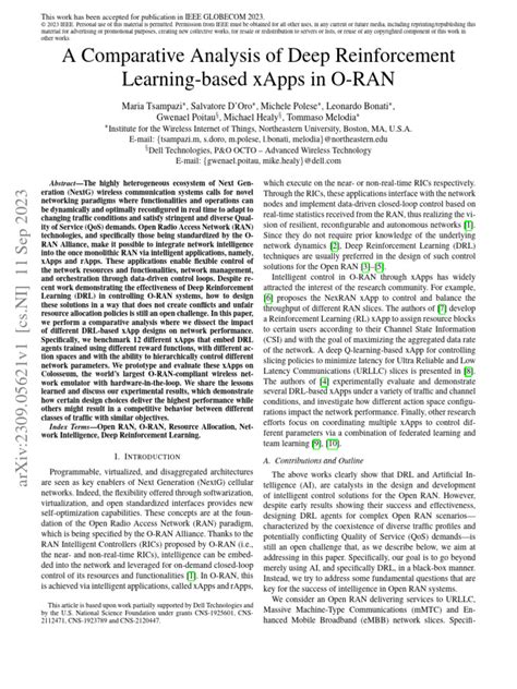 a comparative analysis of deep reinforcement learning based xapps in o