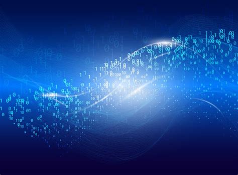 Abstract Wave Binary Stock Illustrations 14339 Abstract Wave Binary