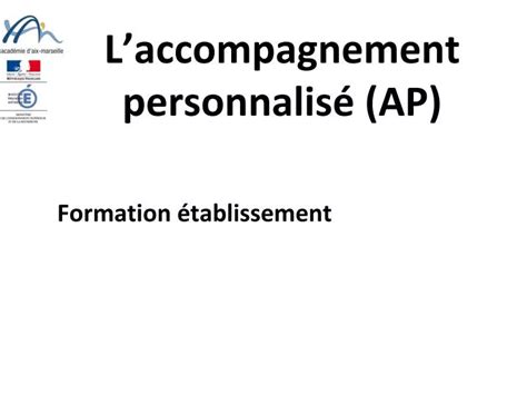 PPT Laccompagnement personnalisé AP Formation établissement PowerPoint Presentation ID