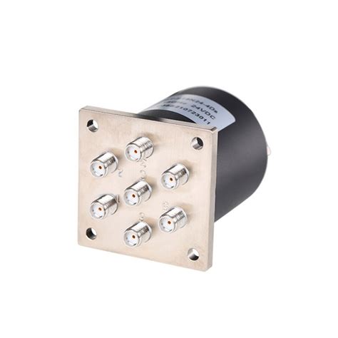 Microwave 12v Rf Coaxial Switch Sp6t Rf Switch Sma Female Connector Dc