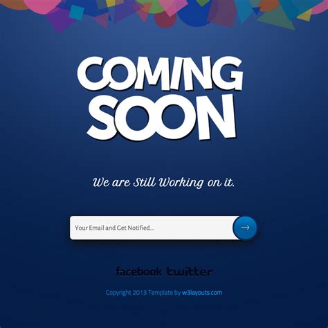 Coming Soon Website Template