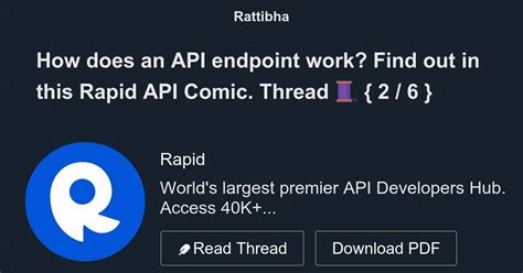 How Does An Api Endpoint Work Find Out In This Rapid Api Comic Thread