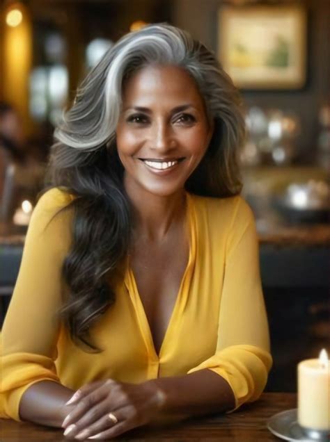 Black Women With Gray Hair Middle Aged Black Lady With Grey Hair