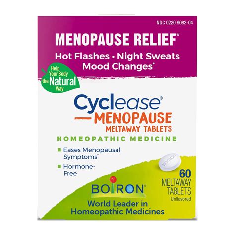Boiron Cyclease Menopause Tablets Homeopathic Medicine For Menopause