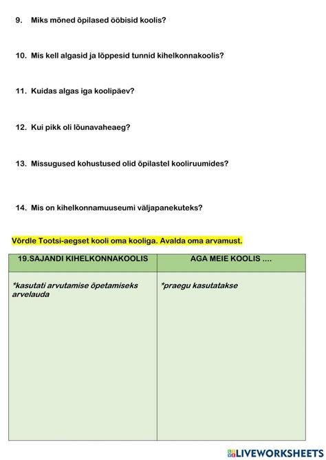 8kl Oskar Luts … Free Interactive Worksheets 942956