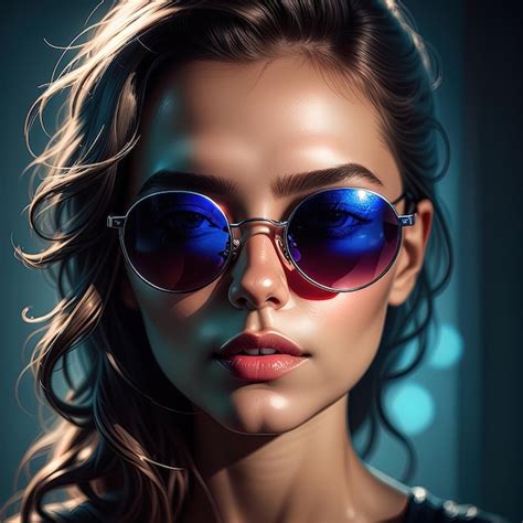 Young Beautiful Woman In Sunglassesbeautiful Girl In Sunglasses