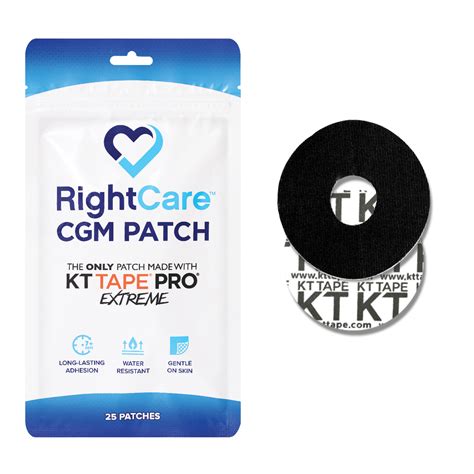 Rightcare Cgm Adhesive Patch Made With Kt Tape Dexcom G7 Bag Of 25