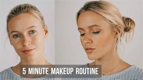 My 5 Minute Everyday Makeup Routine Quick And Easy Tutorial Youtube