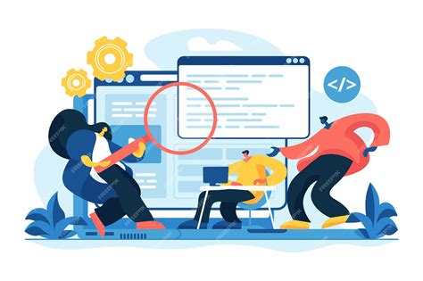 Premium Vector Front End Development Concept