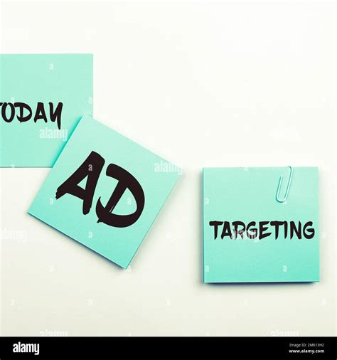 Sign Displaying Ad Targeting Concept Meaning Target The Most Receptive