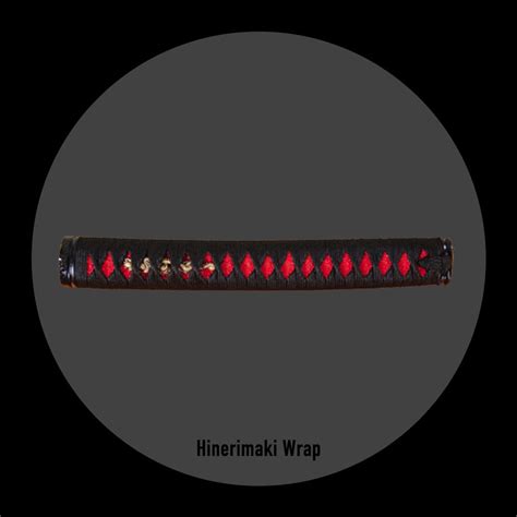 Custom Katana Tsuka Styles Hinerimaki Wrap And Katatemaki Battle Wrap Coolkatana