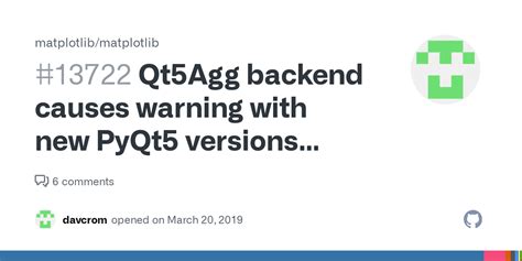 Qt5agg Backend Causes Warning With New Pyqt5 Versions Linuxubuntu