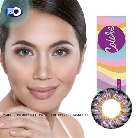 Eo Flexwear Colors Colored Contact Lenses Amethyst Good For 3 Months 000 To 475
