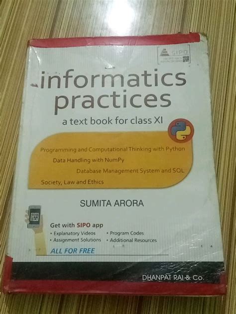 Textbooks Sumita Arora Information Practice For Class Xi Freeup