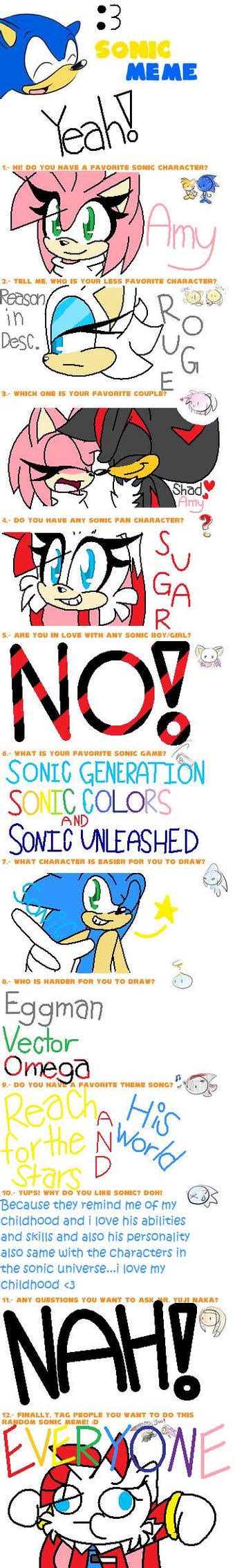 Sonic Meme By Mess Sonic Creator On Deviantart