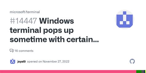 windows terminal pops up sometime with certain codes on my old laptop