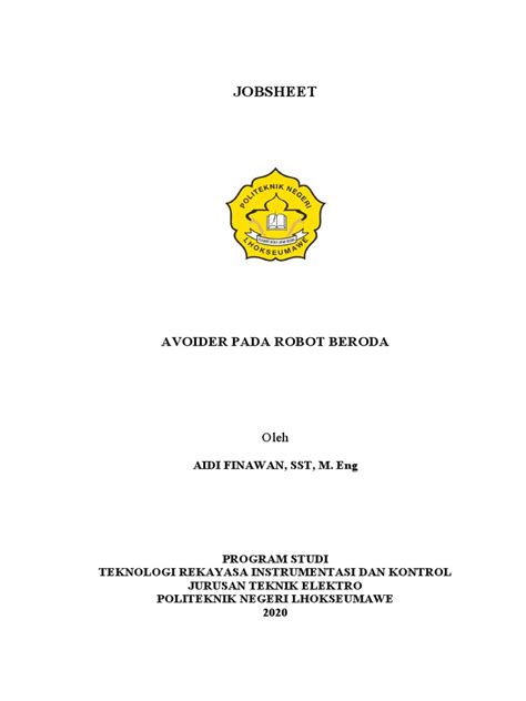 1 Avoider Pada Robot Beroda 1633396825 Pdf
