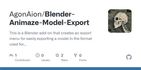 Github Agonaionblender Animaze Model Export This Is A Blender Add On That Creates An Export