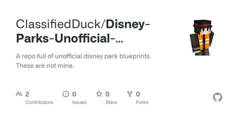Github Classifiedduck Disney Parks Unofficial Blueprints A Repo Full