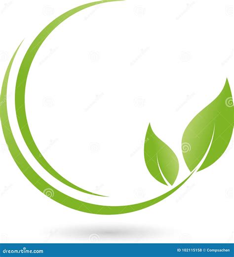 Logo Delle Foglie Della Pianta Della Natura E Di Benessere