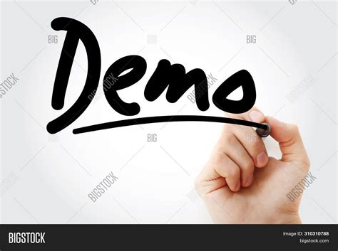 Demo Text Marker Image And Photo Free Trial Bigstock