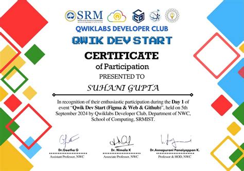 Excited To Share My Certification From The Quick Developers Clubs Two Day Workshop 🏆 I Gained