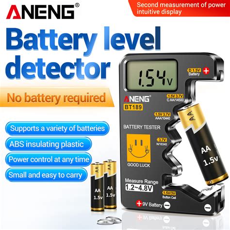 ANENG BT189 Display Digital detector De Nível De Bateria 1 2 4 8V