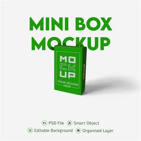 Premium Psd Mini Box Mockup