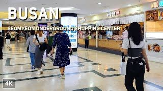 4K Walking Busan City Seomyeon Underground Shopping Cen Doovi