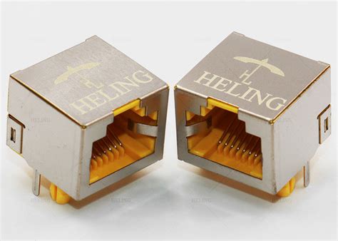 PCB Mount RJ45 8P8C Konektor Modular Tab Up Latch Arah Untuk Jaringan LAN