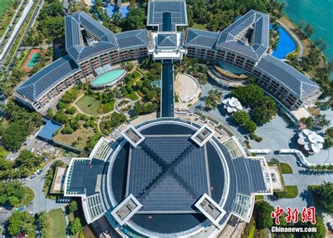 探访中国首个国家级零碳示范区：博鳌论坛新闻中心实现“全绿电” 炫酷航拍 新湖南