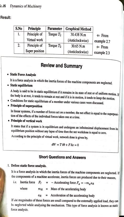 Static Force Analysis Mechanical Engineering Studocu