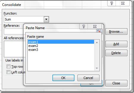 Excel 2010 Merge Spreadsheets Using Consolidate Data